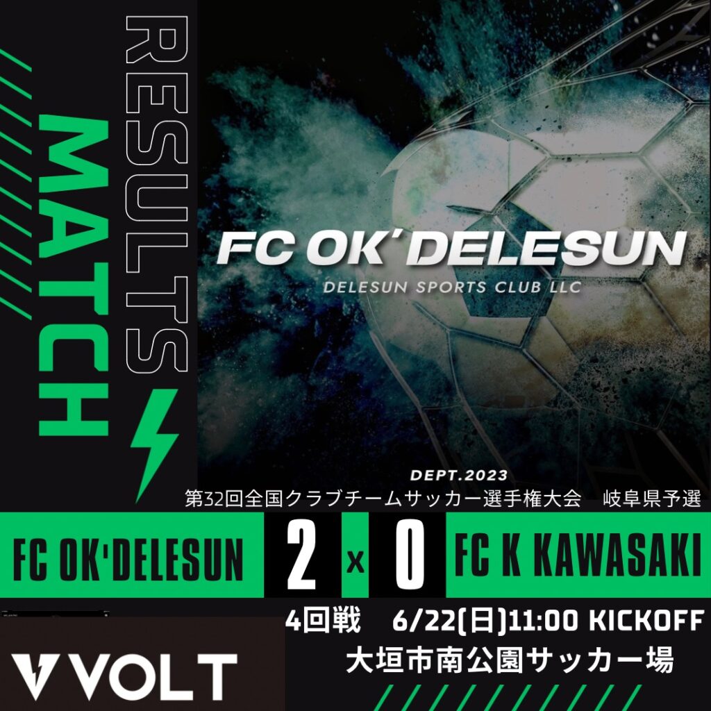 第32回全国クラブチームサッカー選手権大会 4回戦結果 – FC OK'DELESUN デレソン